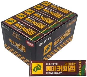 Amazon.com : Lotte Chewing Gum 15ea (1box) (ARABICA COFFEE) : Grocery ...