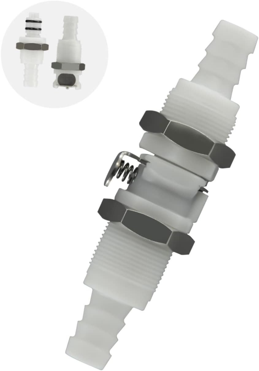 Amazon.com: Plastic Hose Quick Connector with Shut-Off,Gas and Liquid ...