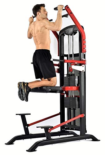 MiM USA Weight Assisted Chin and Dip Machine Dip Chin Assist Arms and ...