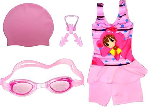 Buy Golden Girl Girl Swimming Kit(103)-Pink Swimming Set, 6-7 Years ...