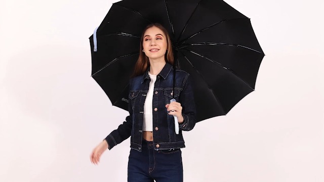 Watch Citizen Blue Umbrella for Men Women 3 Fold Auto Open Close on ...