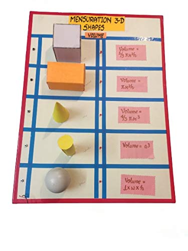 Buy Vigyanics Mensuration 3D Geometric Shapes, Volume - School Maths ...