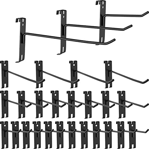 Amazon.com: 24 Pieces Gridwall Hooks 4/6/8 Inch Gridwall Panel Hooks ...