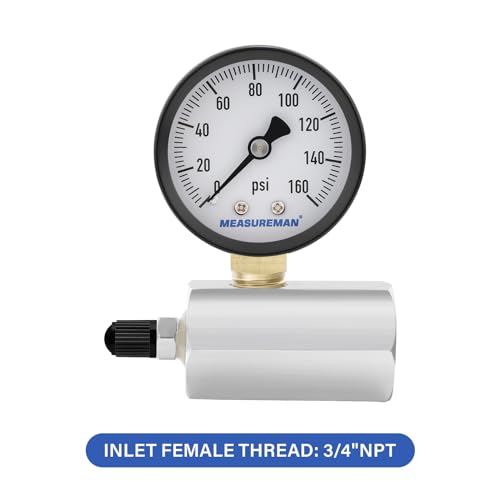 MEASUREMAN Low Pressure Gas and Water Test Kit: Gas Line Pressure Test ...