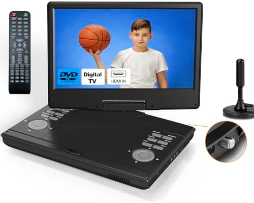 Amazon.com: 13.8" Portable DVD Player Built in Digital TV Tuner with 12 ...