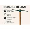 TAD SOLID Heavy-Duty Pickaxe with 35-Inch Wooden Handle – Quality ...