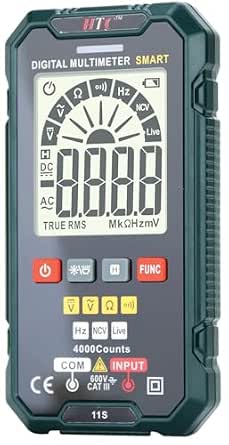HTC Instruments 11S Smart Multimeter 4000 Counts,3½ Digits, True RMS ...