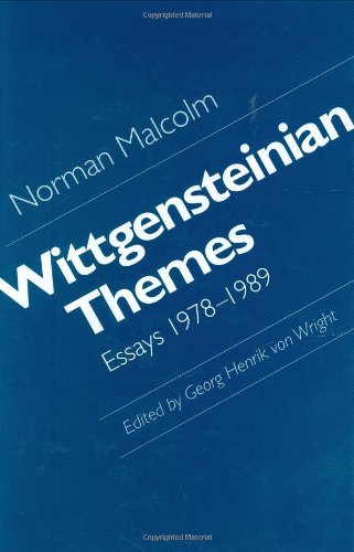 Wittgensteinian Themes: Essays 1978-1989: Malcolm, Norman, Von Wright ...