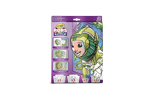 CRAYOLA POPS 04-2806 3D Activity Set for Colouring and Creating 3D ...