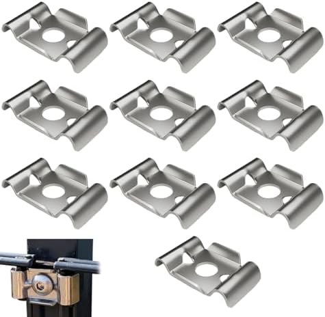 Wire Fence Clips – 10 Pieces 28-32mm Clamp, Stainless Steel Hardware ...