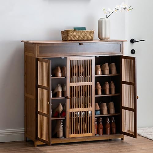 Amazon.com: ZDMZR Shoe Cabinet for Entryway, Shoe Storage Cabinet, Shoe ...