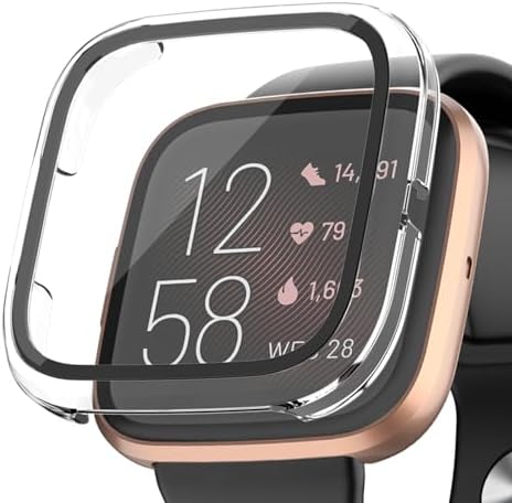 Amazon.com: Tobfit Hard PC Case Built in Tempered Glass Screen ...