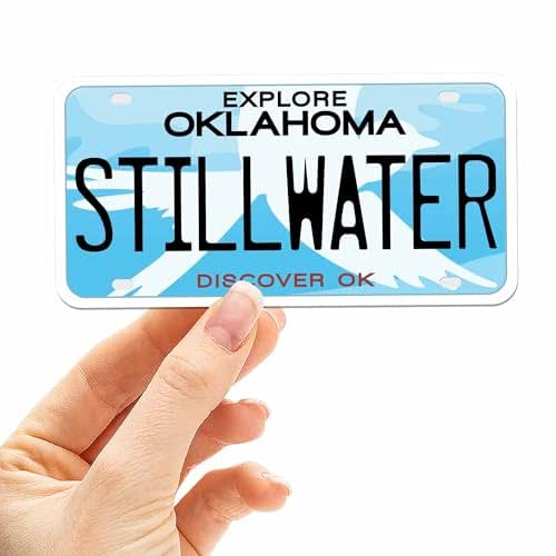 Amazon.com: Oklahoma License Plate Stickers, Choose Your OK City Bumper ...