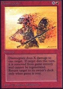 Amazon.com: Magic: the Gathering - Disintegrate - Unlimited : Toys & Games