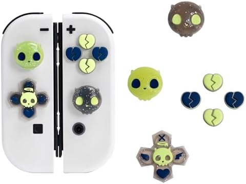 Amazon.com: GeekShare Silicone Cross D-Pad Button Caps Set Joystick ...