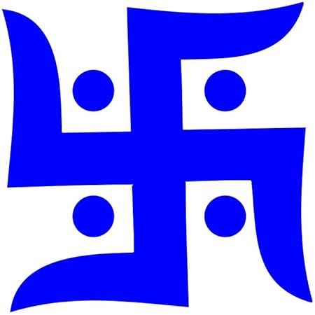 decalbazaar Vinyl Swastik Simple Glossy Wall Vehicle Sticker 5 x 5 ...