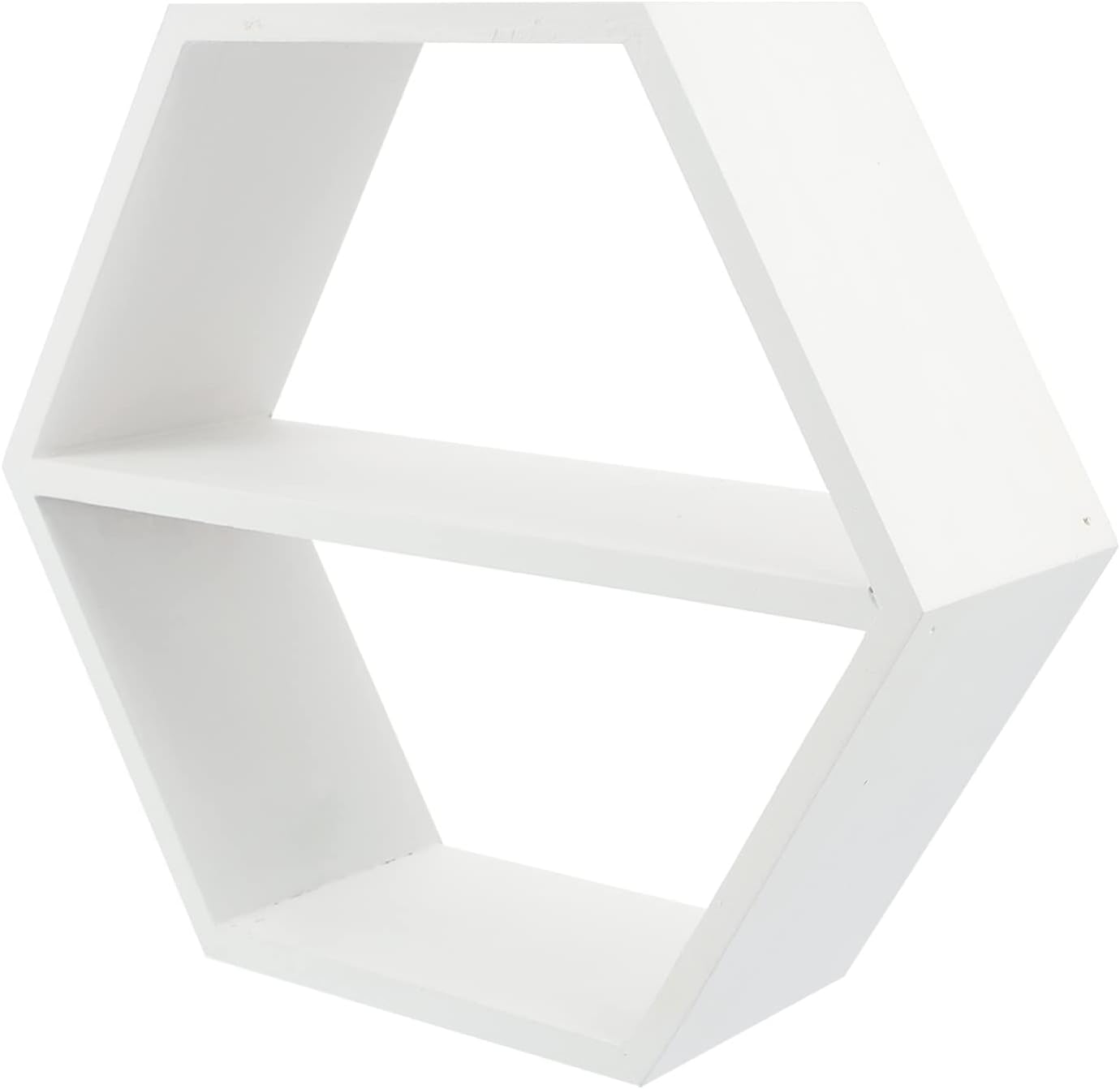 Amazon.com: LIFKOME Hexagon Floating Shelves Wall Mounted Hanging ...