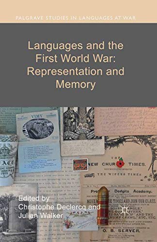 Buy Languages and the First World War: Representation and Memory Book ...