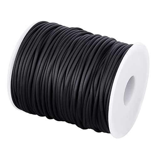 32.81 Yards Solid Rubber Cord 3mm White Plastic Rope Hollow Rubber ...