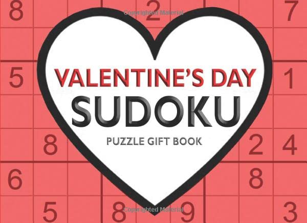 Valentine's Day Sudoku Puzzle Gift Book: Valentine Puzzles for Her or ...