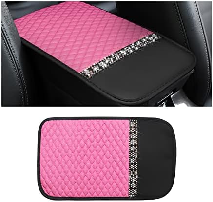 Amazon.com: Bling Leather Car Center Console Cover, Car Center Console ...