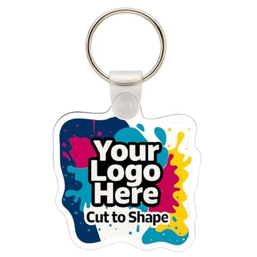 Amazon.com: Bulk Custom Acrylic Keychains with Logo, UV Printed ...