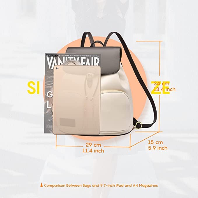 Bonjour Backpack Purse for Women Fashion Leather Shoulder Bag Anti ...