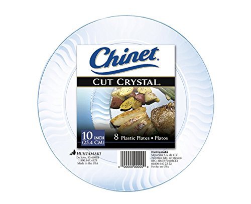Chinet Cut Crystal Dinner Plates, 10 Inch, 8 ct (Pack of 4) : Amazon.in ...
