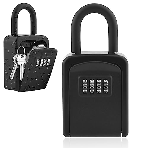 melebellot 4 Position Combination Key Safe with Shackles, Waterproof ...