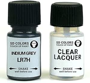 SD COLORS INDIUM GREY LR7H H2 X3 New Touch Up Paint 8ML REPAIR SCRATCH ...
