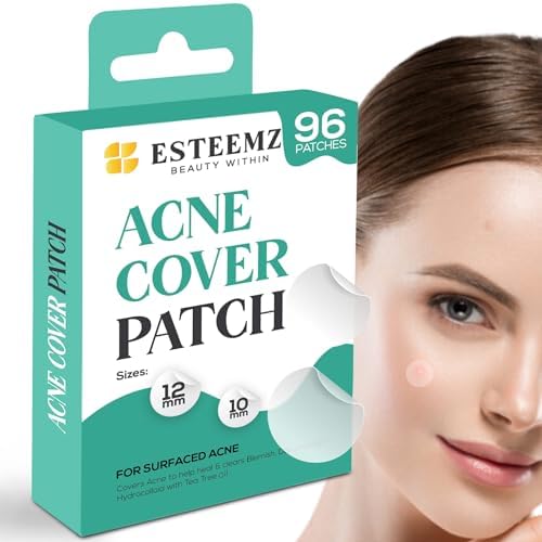 Amazon.com: ESTEEMZ Advanced Invisible Pimple Patches for Face (96 Pack ...