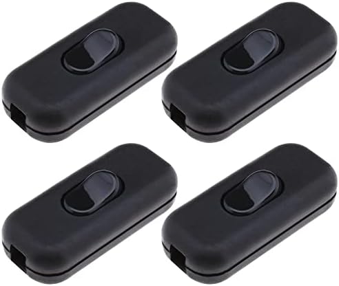 VGOL 4Pcs Light Switch Replacement Lamp Switch Replacement Flat Wire Light Bulb Switch in-line ...