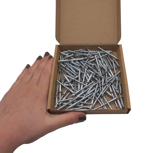 (Pack of 100 pcs) Blind Rivets 4.0 x 14 mm, Open Dome Head, Pop Rivets ...