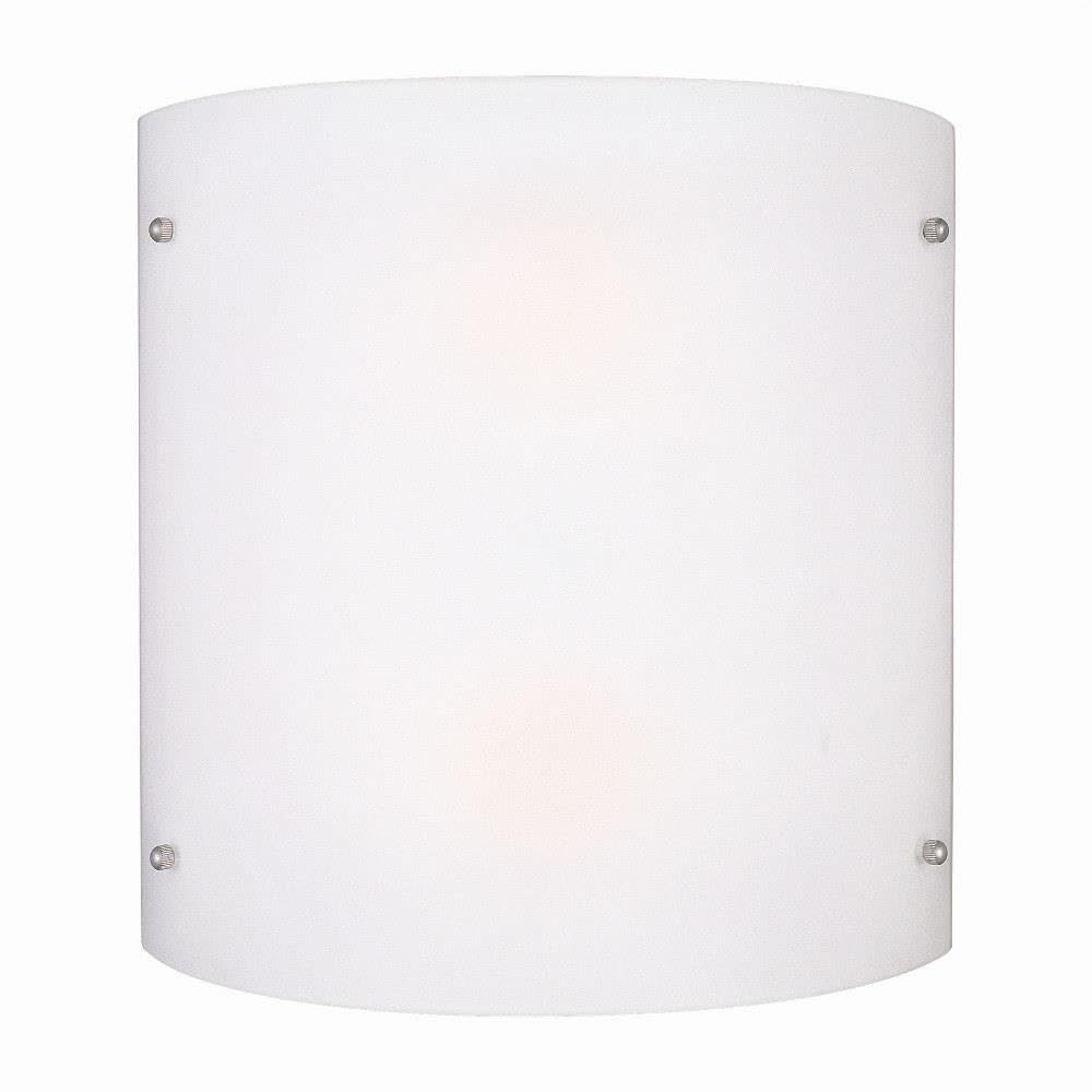 Snapklik.com : 2 Light Wall Sconce Shade Color: Satin Opal