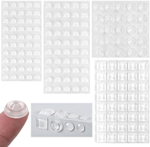 202 Pcs Combo Pack Clear Adhesive Bumper Pads, Round Spherical Square ...