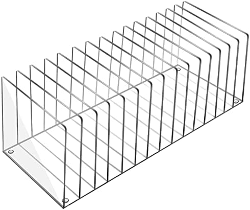 Amazon.com : Ctosree Acrylic File Organizer for Desk Vertical File ...