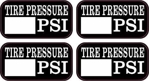 Amazon.com - StickerTalk Tire Pressure 110 PSI Vinyl Stickers, 1 Sheet ...