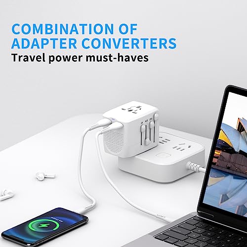 Snapklik.com : 2000W Travel Voltage Converter, Universal Travel Adapter ...