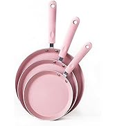 Amazon.com: JUSTUP Nonstick Frying Pan Set，3 Piece Pots and Pans Set ...
