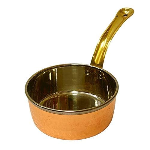 Buy Steel Copper Sauce Pan/Milk Pan/Tea Pan/Tapeli/Patila/Bhagona with ...