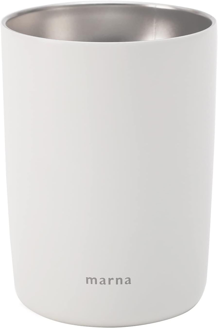 Amazon.co.jp: マーナ (marna) 2in1 缶クーラー 350ml 真空二層 タンブラー にも (結露しない/口当たりの良いフチ) 保冷 保温 保冷缶ホルダー 缶 保冷 ...