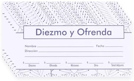 Amazon.com : Swanson Christian Products Offering Envelope Spanish ...