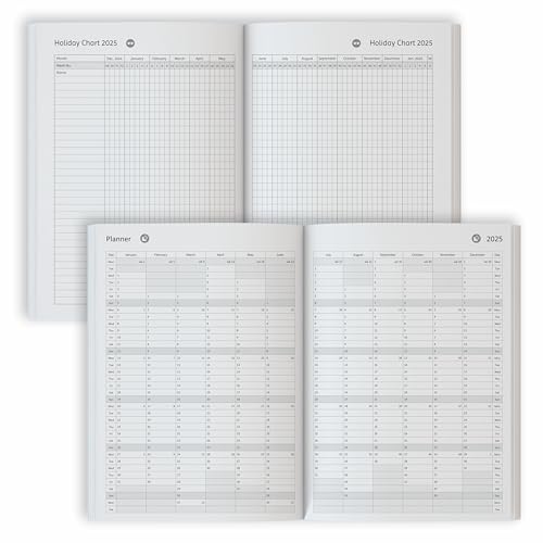 Anupam Fine 2025 Diary With Dates,2025 Daily Planner Full Page Per Day ...