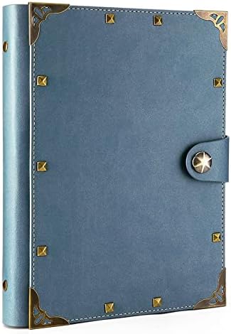 Amazon.com : A5 Blank Journal Notebook, Refillable Hardcover Leather ...