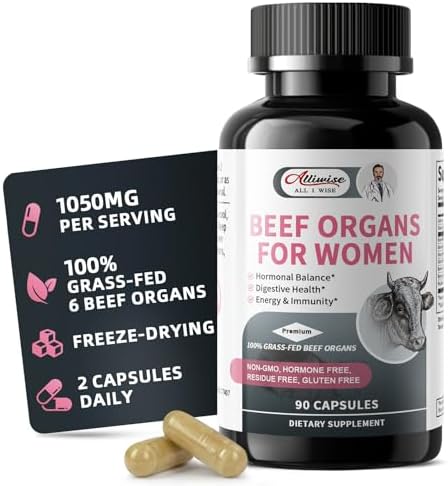 Amazon.com: Alliwise Beef Organ Supplement for Women - Supports Female ...