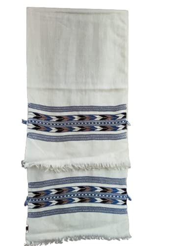 Buy ViRSA Pure wool handmade muffler with traditional borders at Amazon.in