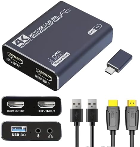 Amazon.com: HeavenBird 4K HDMI Video Capture Card, Gaming Capture Card ...