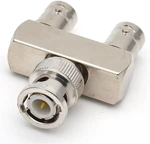 Amazon.com: TLS.eagle Tee Type BNC Splitter Adapter, BNC Male to Dual BNC Female Adapter RF Coax ...