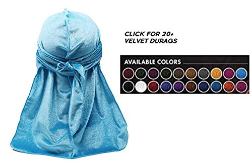 Amazon.com: Premium Quality Long Tail Silky Velvet Durag 360/540 / 720 ...