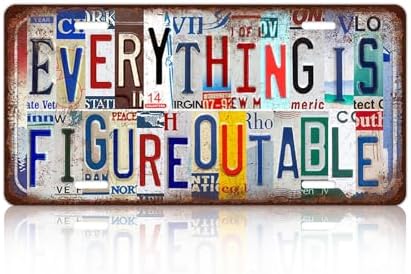 Amazon.com: Vintage License Plate Inspirational Quotes Wall Decor ...